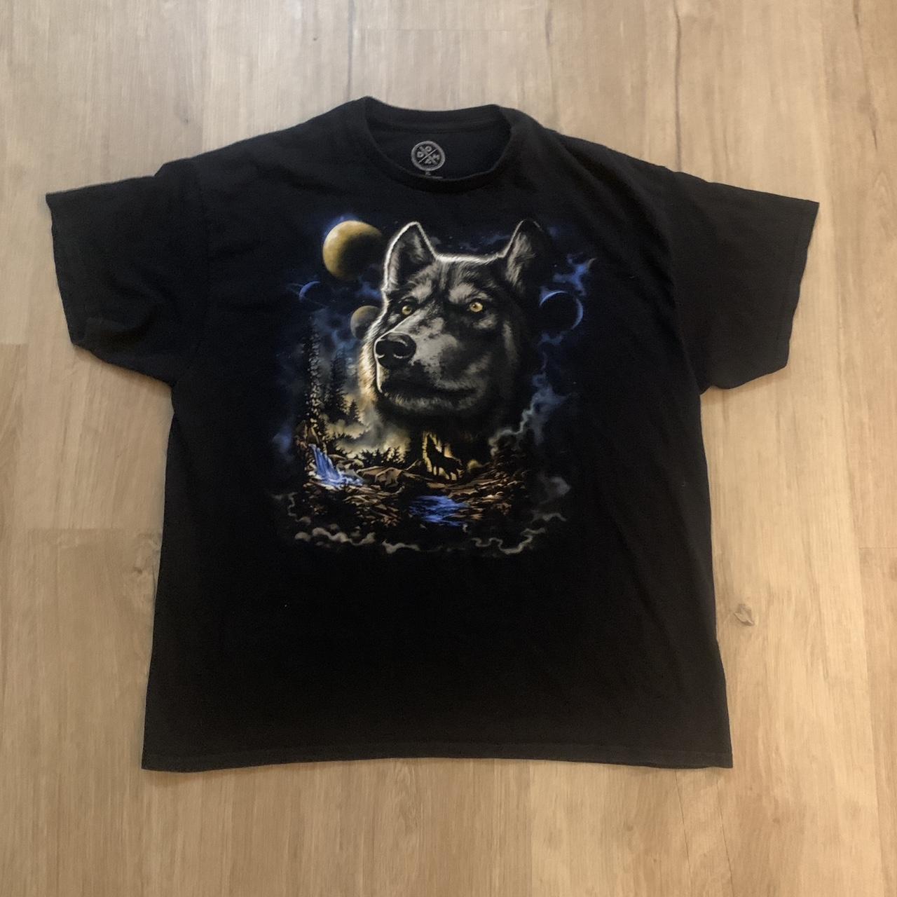 Alpha wolf t shirt Measurements pictured... | Depop