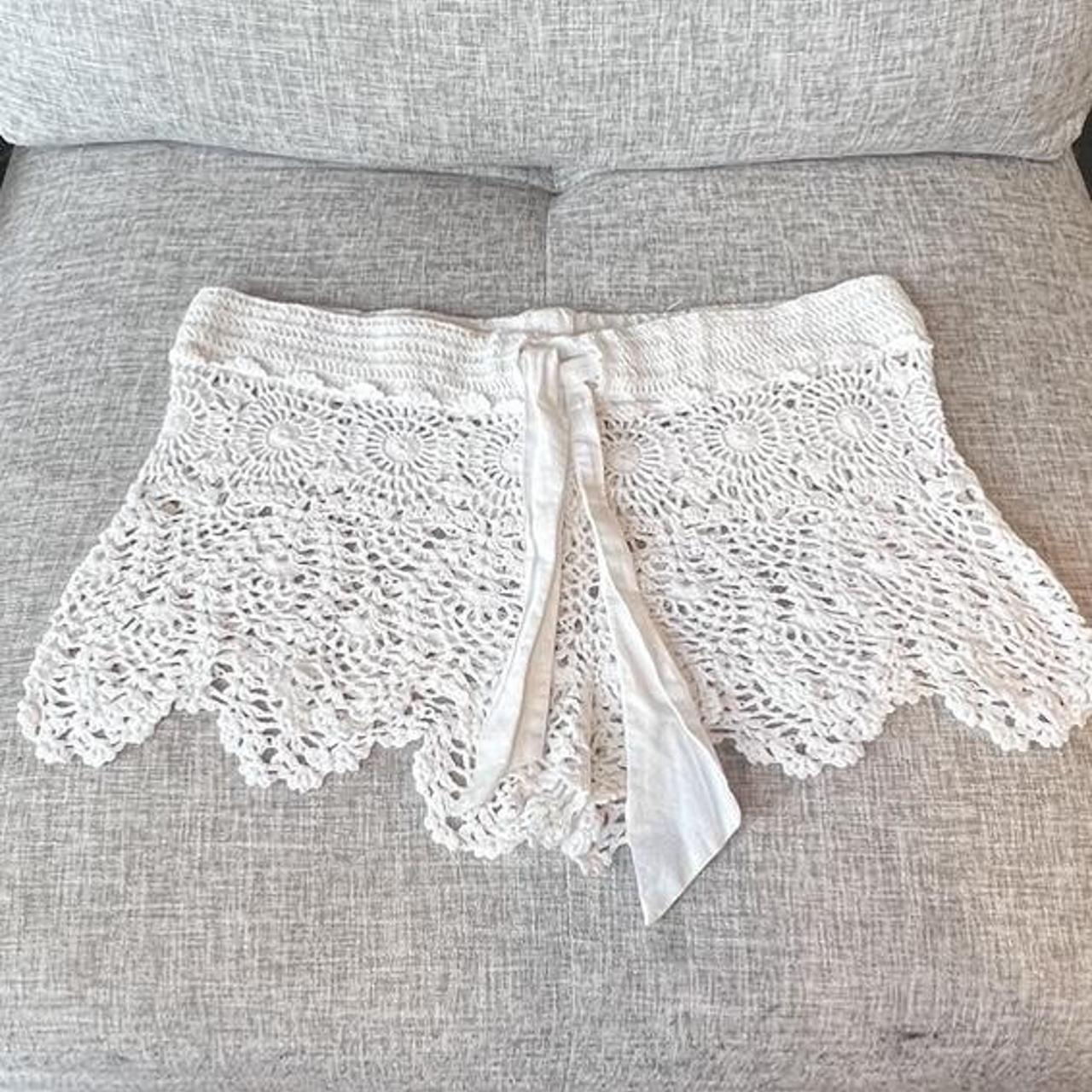 Gianni Bini crochet micro shorts #crochet #mini - Depop