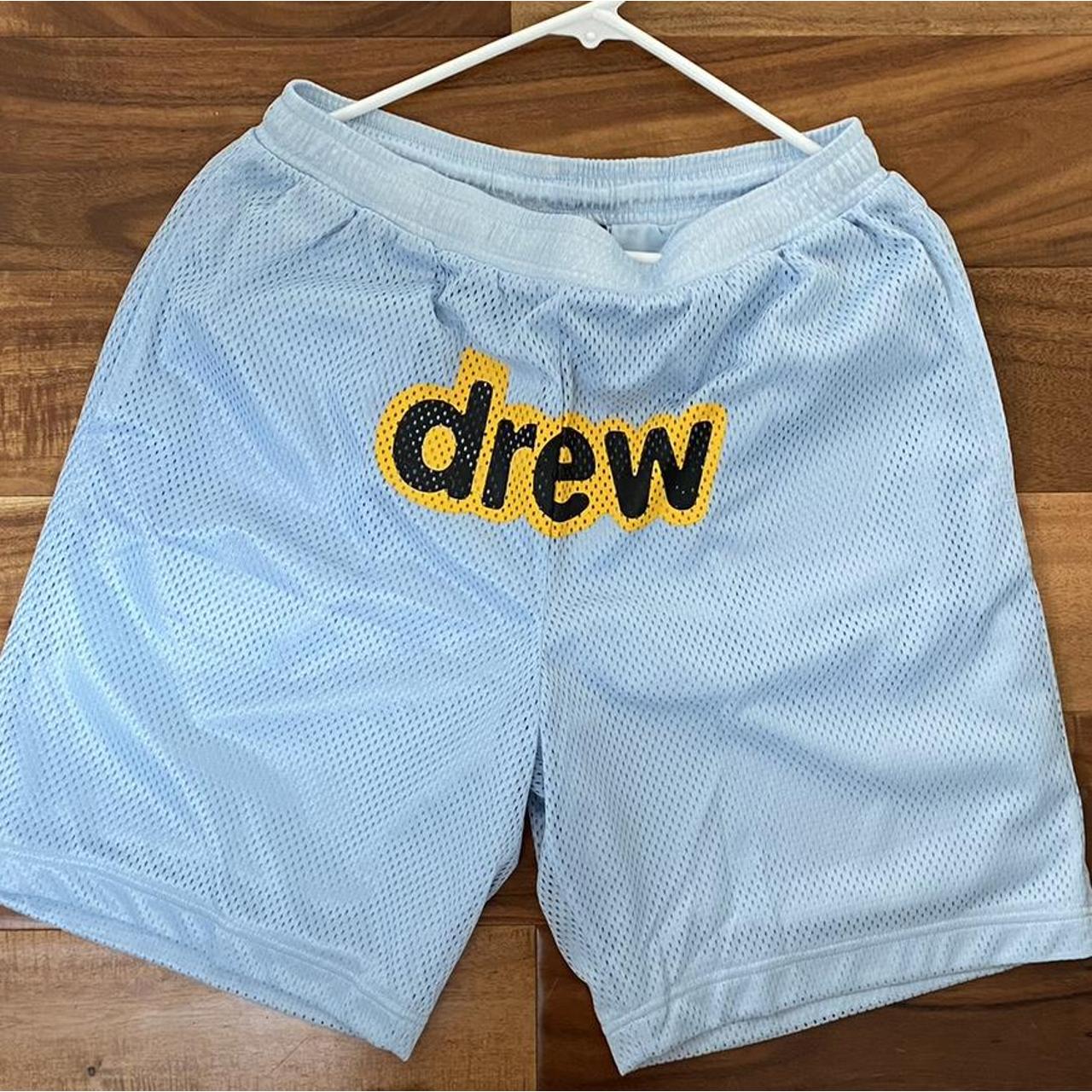 Baby blue drew house mesh shorts (Unreleased &... - Depop