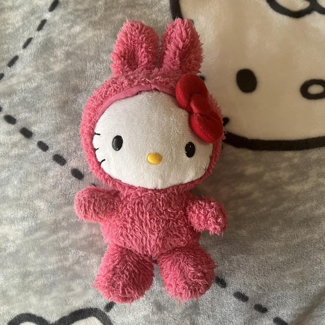 Hello Kitty Pink Bunny Plush No stains or damage,... - Depop