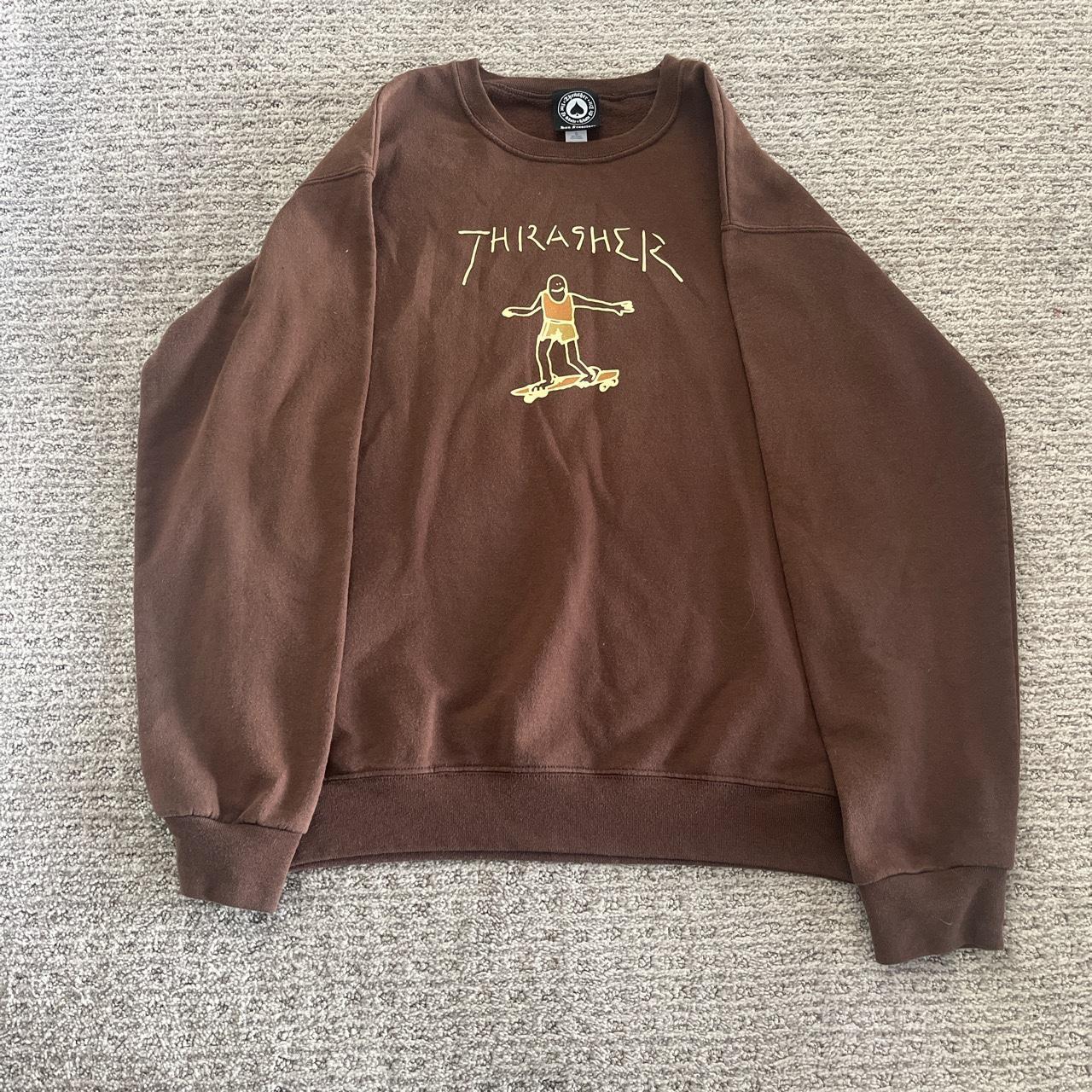 Vintage thrasher crewneck size small #vintage #skate... - Depop