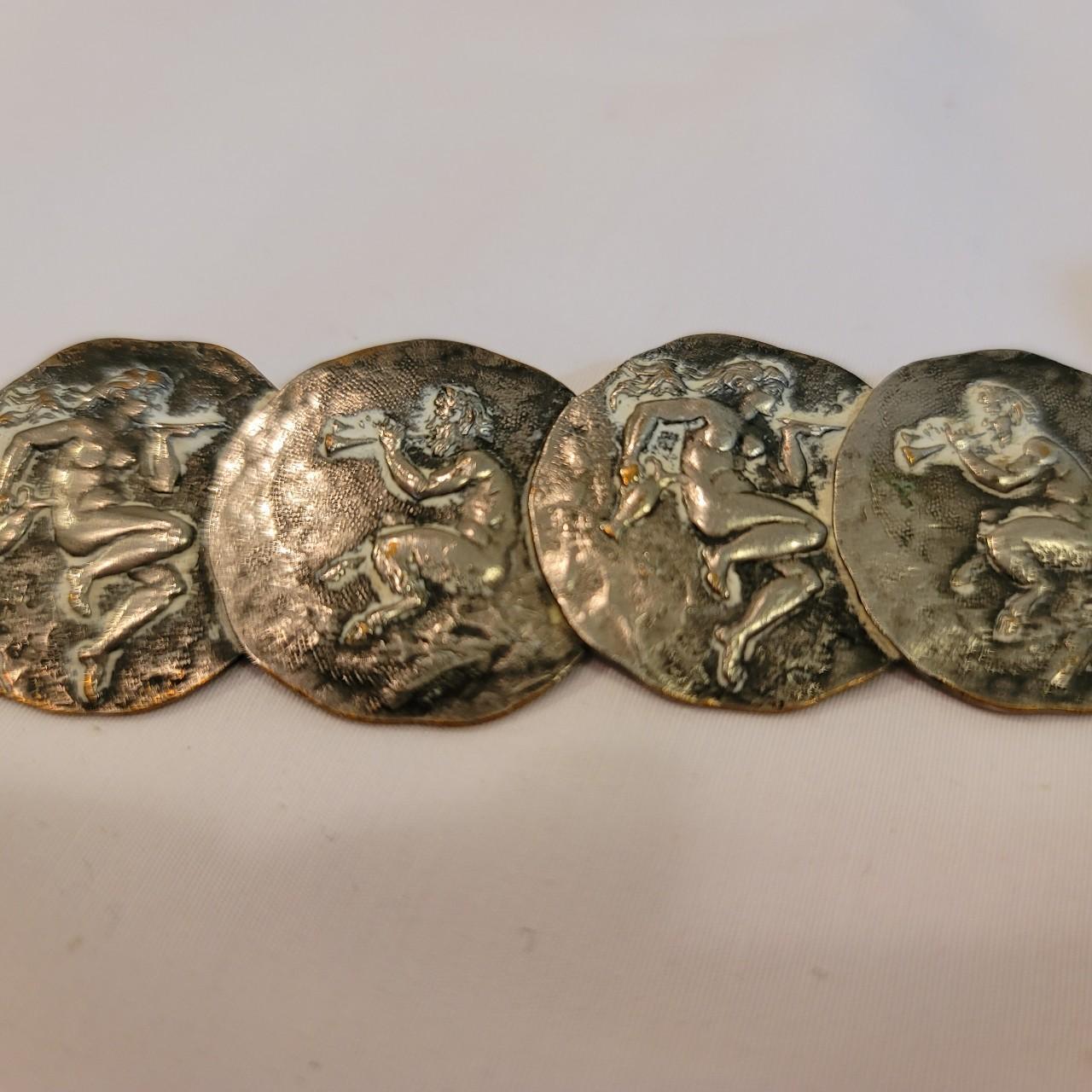 -Vintage Gold Coin Brooch Pin #vintage #journal... - Depop