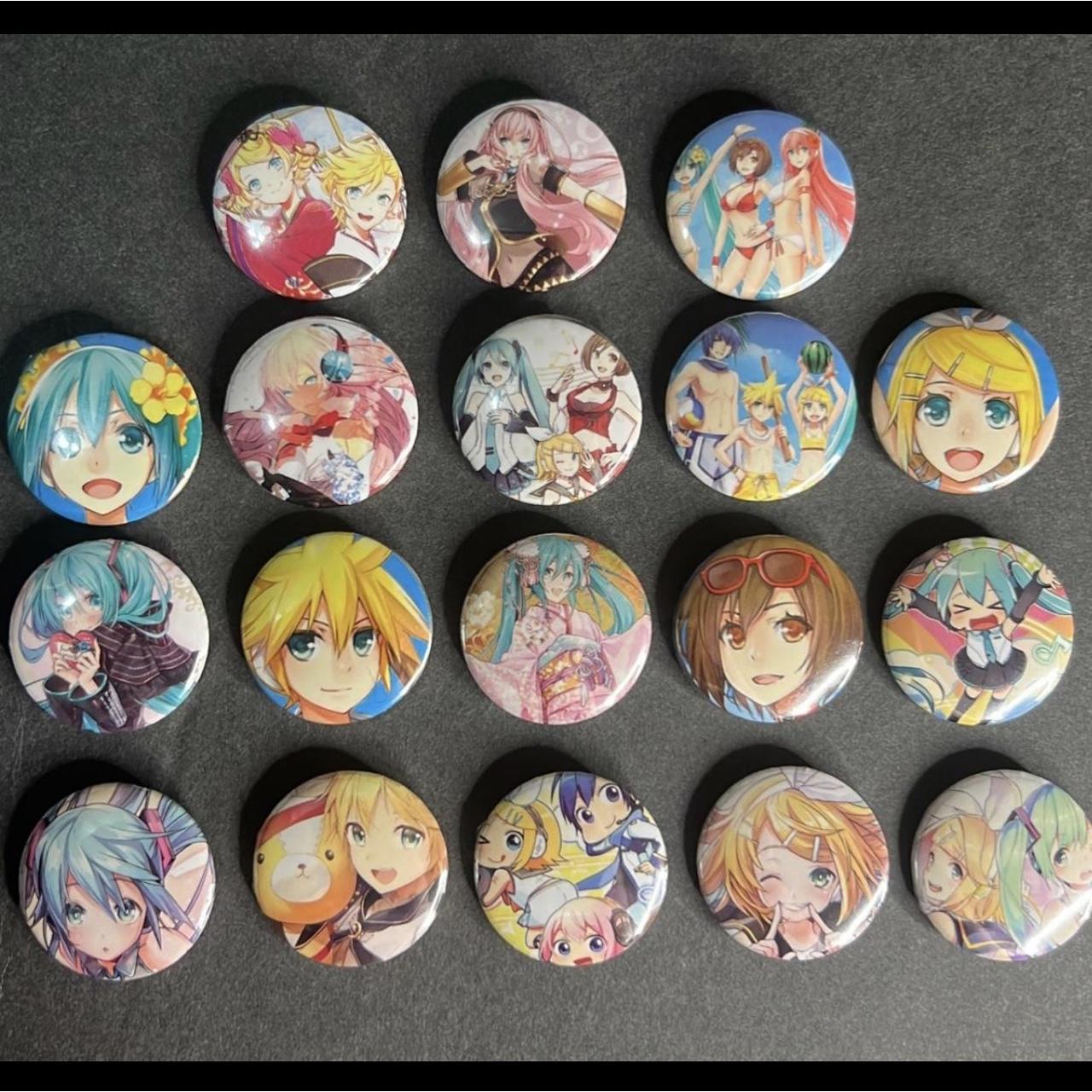 18 Vocaloid 1” Pins Lot of 18 pins with art from... - Depop
