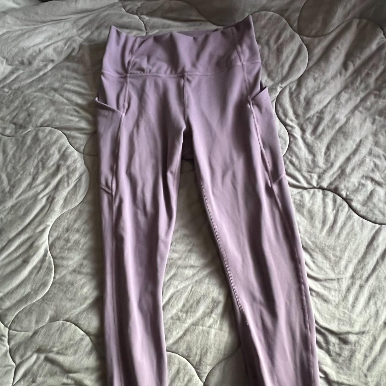 Great condition, lilac fabletics workout leggings... - Depop