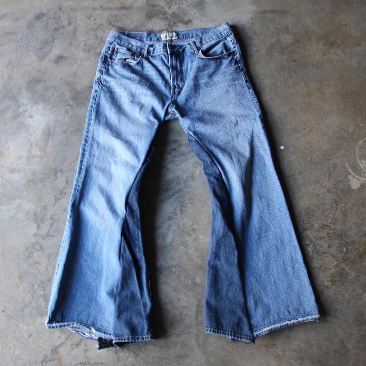 Custom flared jeans Perfect flared fit Size... - Depop