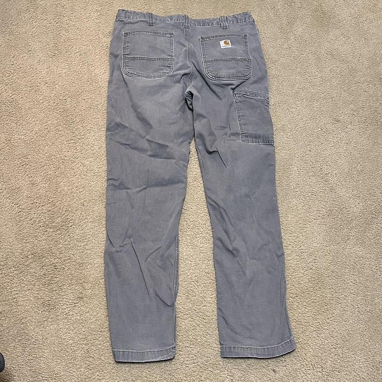 Carhartt grey carpenter pants size 34x34 - Depop