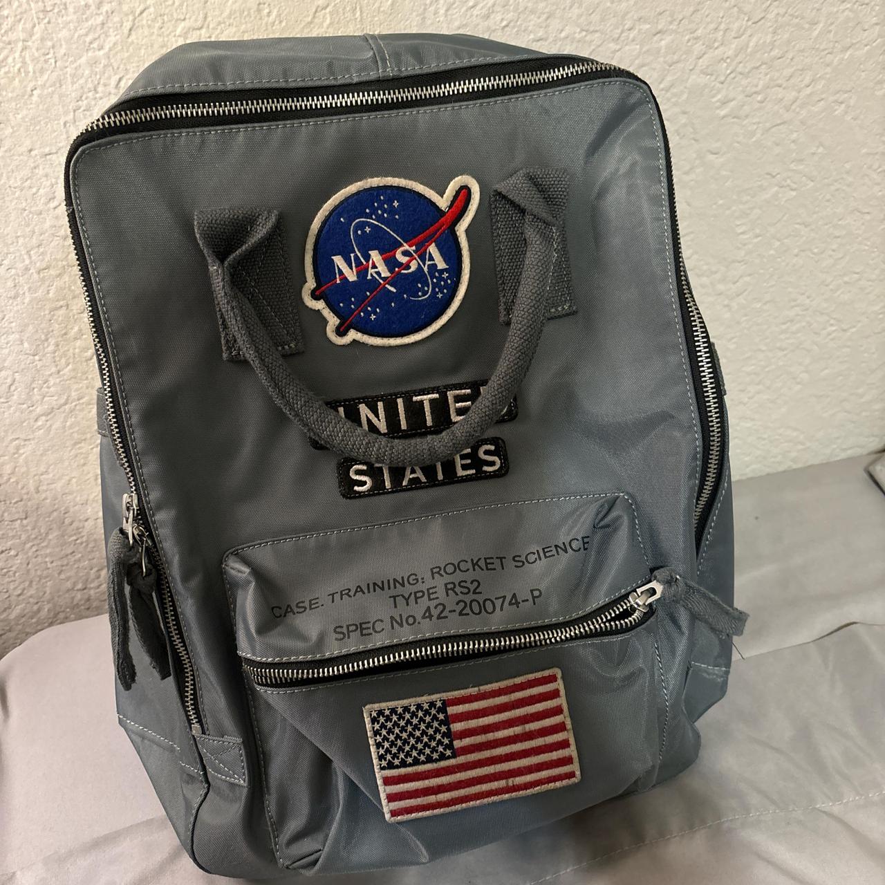 Grey NASA backpack - Depop