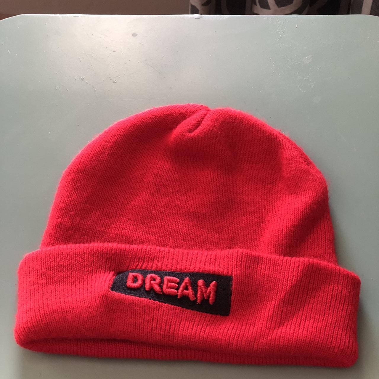 Dream red beanie merch #dreammerch #minecraft... - Depop