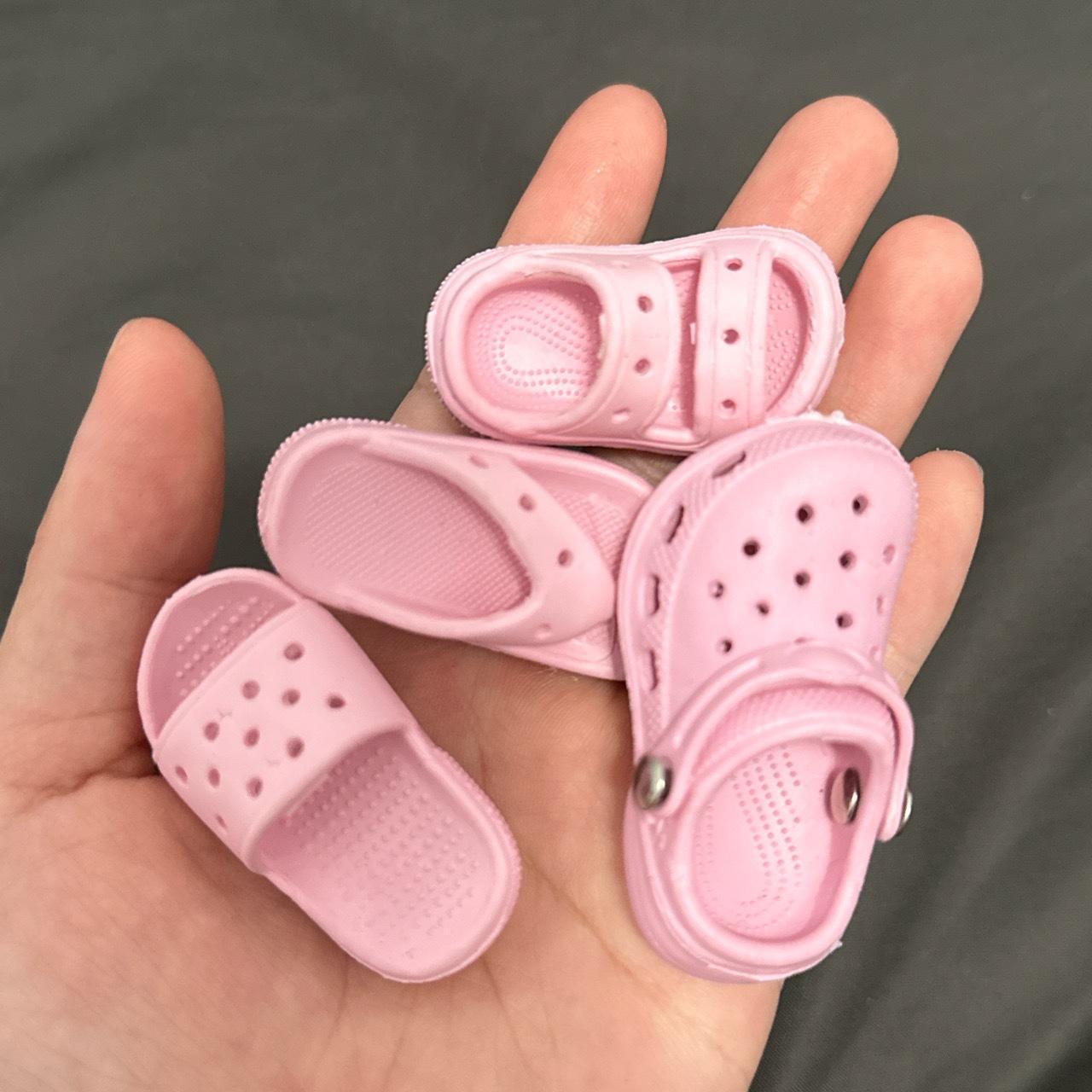 Mini crocs charms. Pink ( can be sold in bulk) - Depop