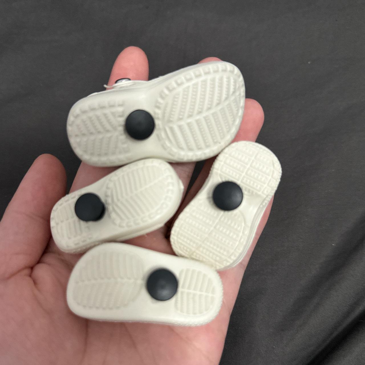 Mini crocs charms. White ( can be sold in bulk) - Depop