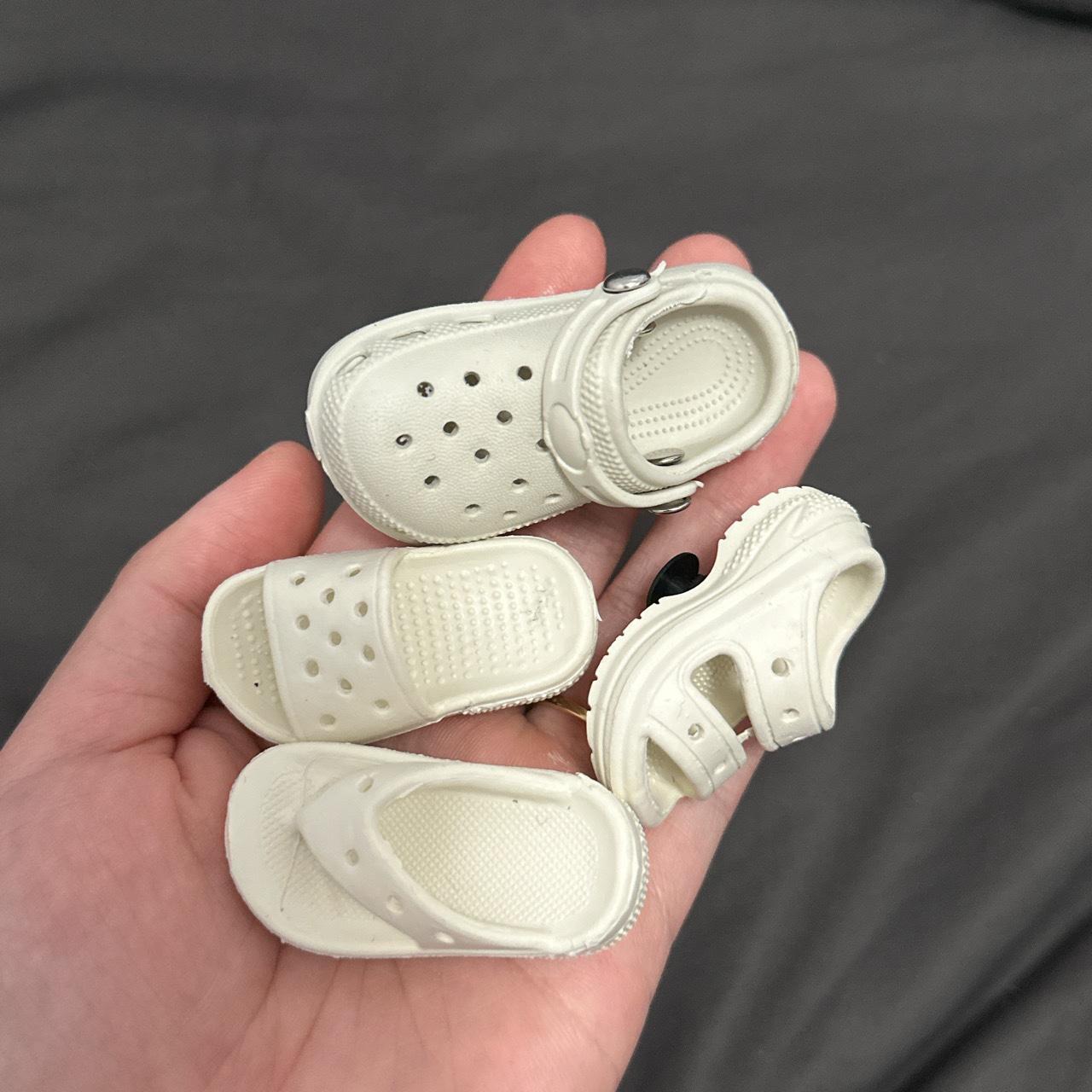 Mini crocs charms. White ( can be sold in bulk) - Depop