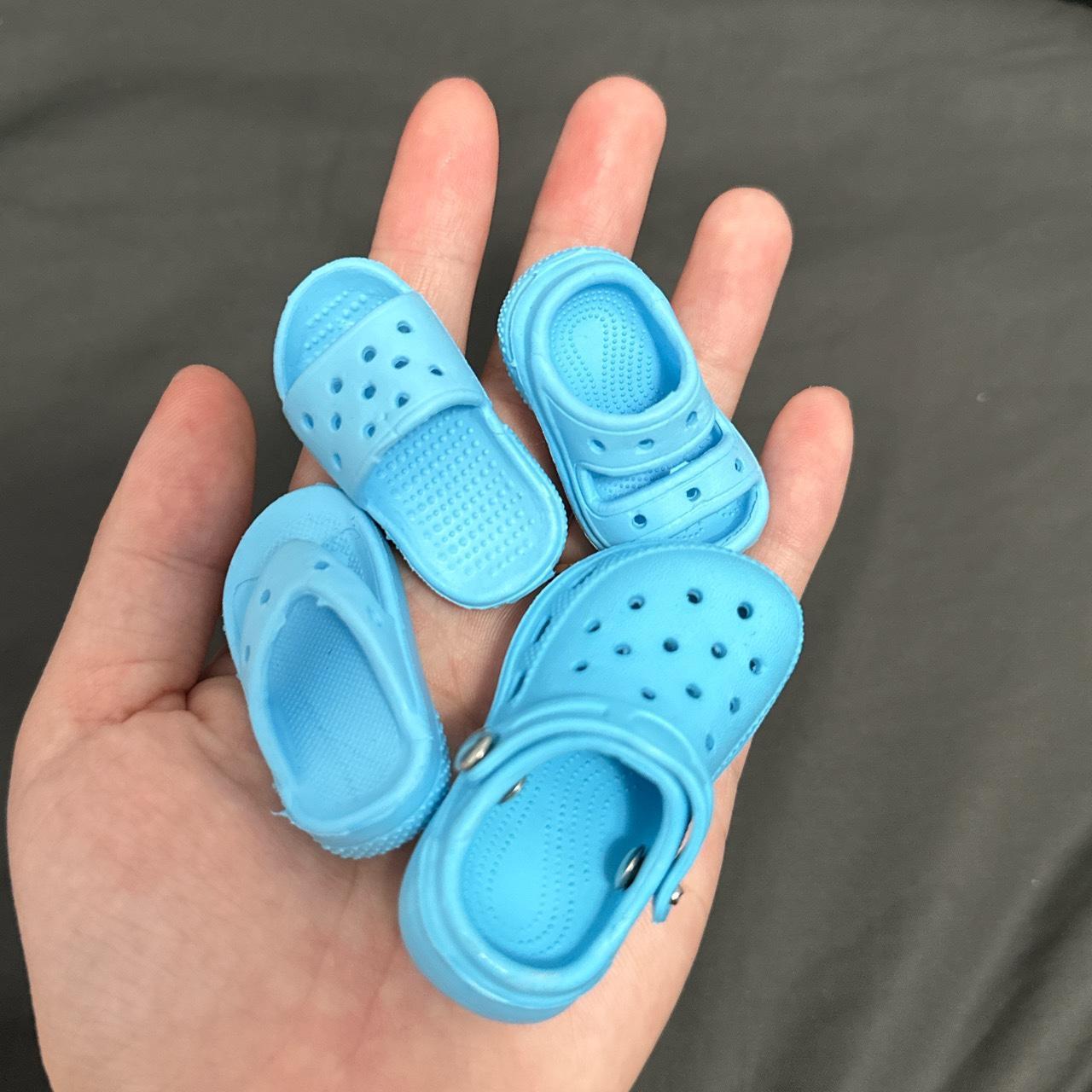 Mini crocs charms . Blue (can be sell in bulk) - Depop