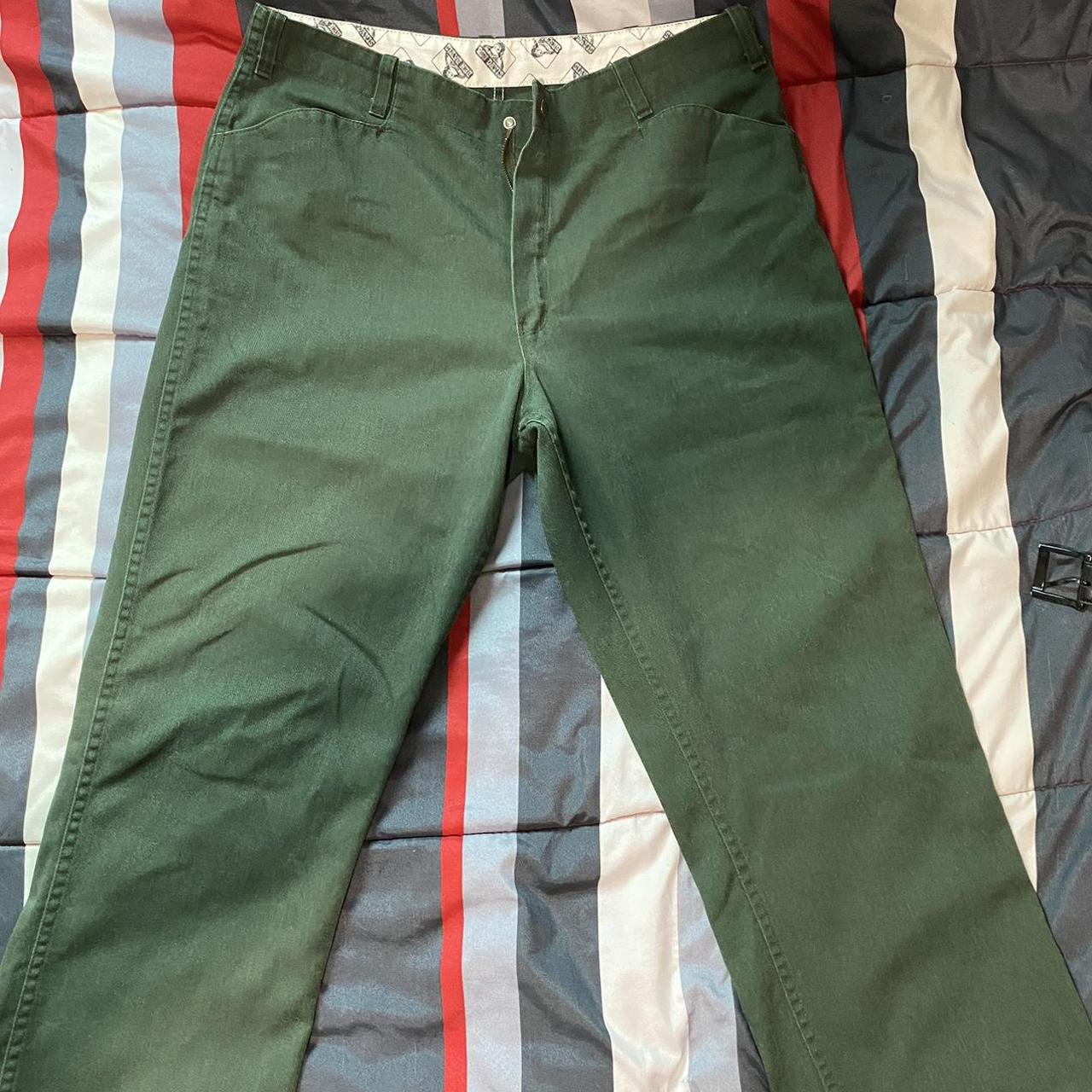 Ben Davis Green Work Pants 38x32 new - Depop