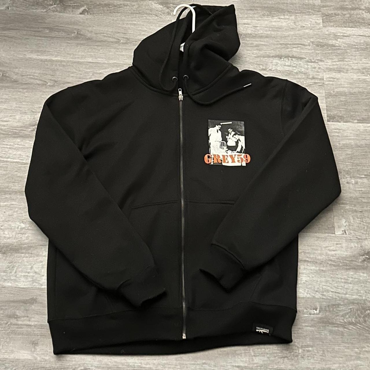 grey 59 zip up jacket feels like brand new condition... - Depop