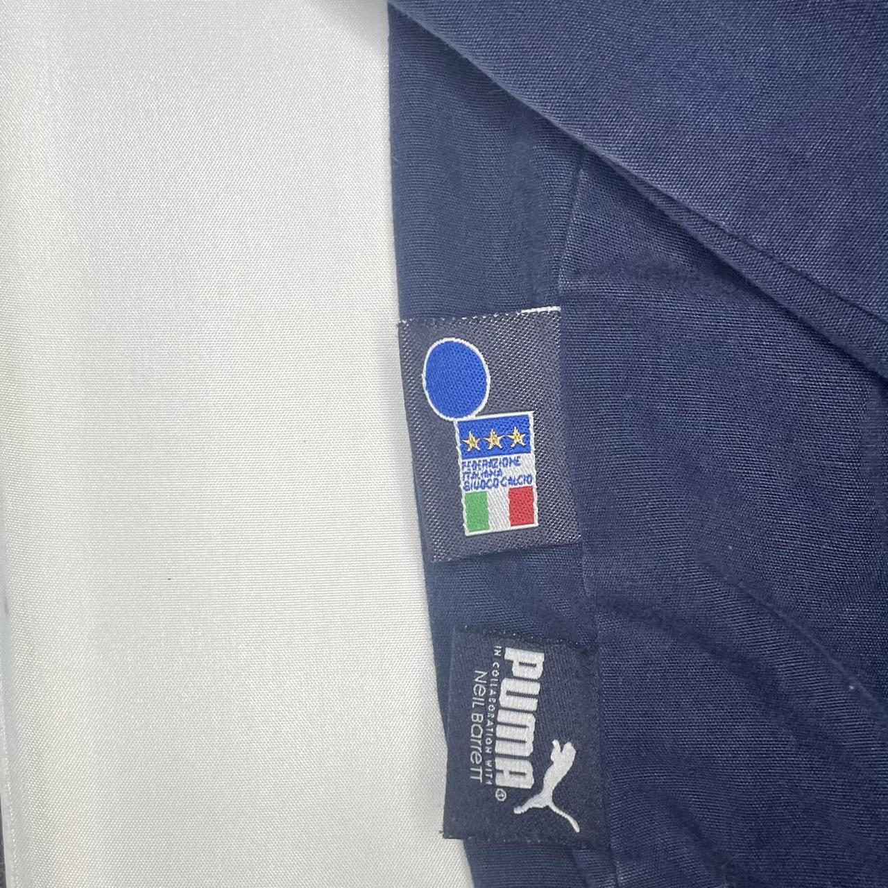 Vintage navy blue Italia Puma double zipper zip up... - Depop