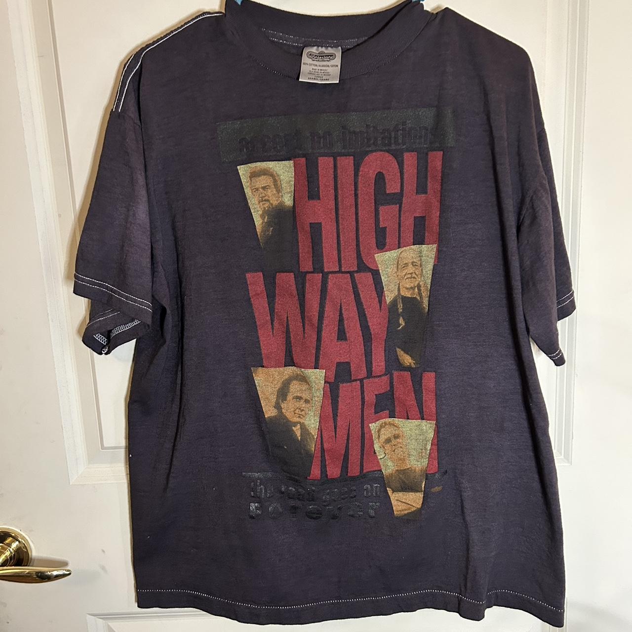 The Highwaymen shirt L Originally white, dyed to a... - Depop
