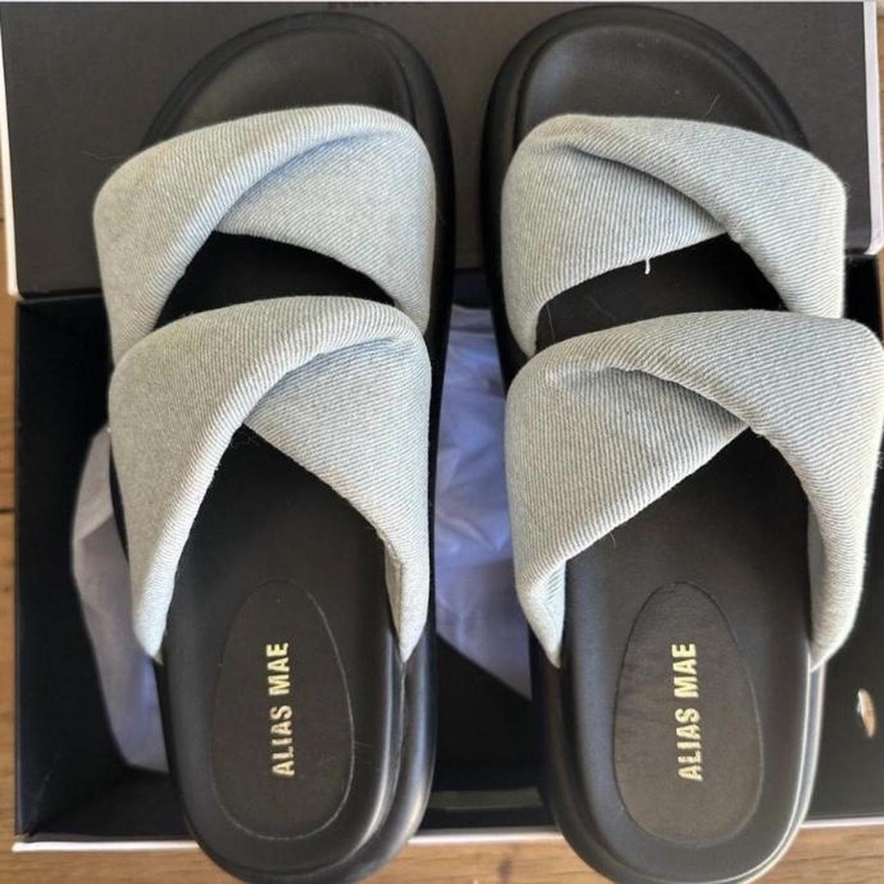 Alias Mae Therese sandal denim size AU9, EU40.... - Depop