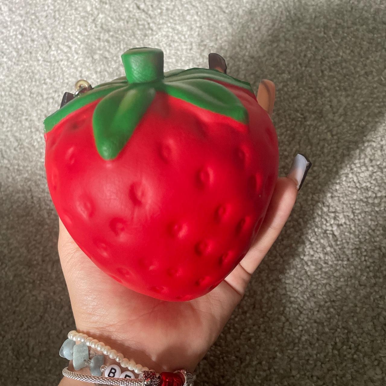 Large strawberry squishy - Depop