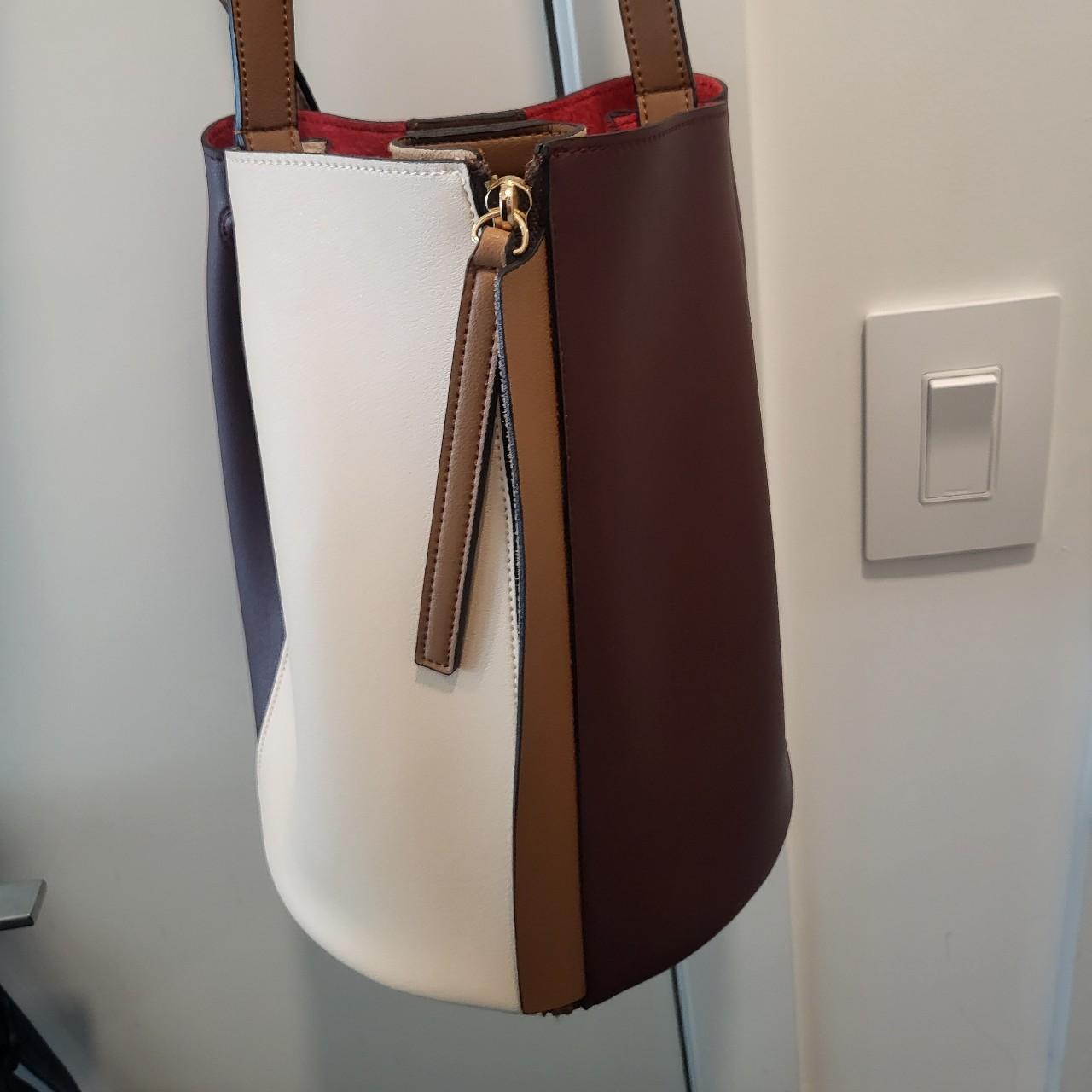 multi color bucket bag with pouch, like... - Depop