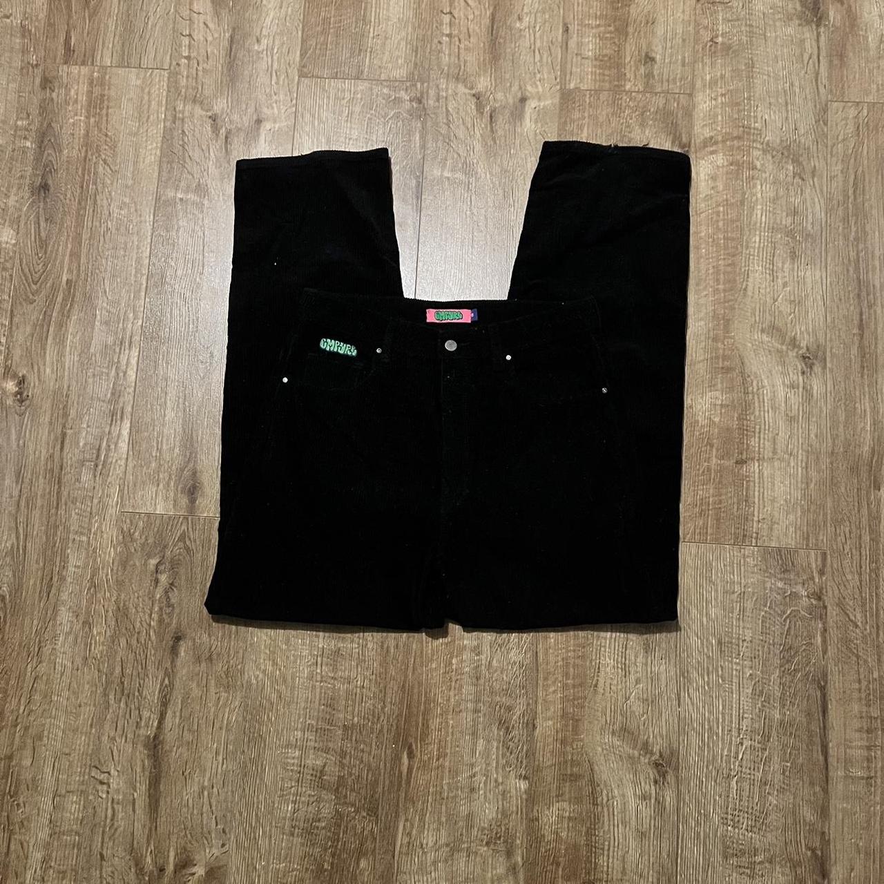 size 12 black corduroy empyre pants #empyres #black... - Depop