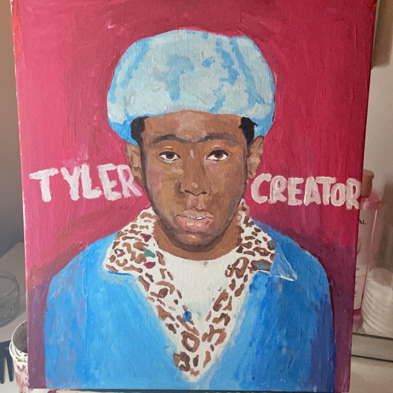 Tyler the Creator painting. Hand done and suitable... - Depop