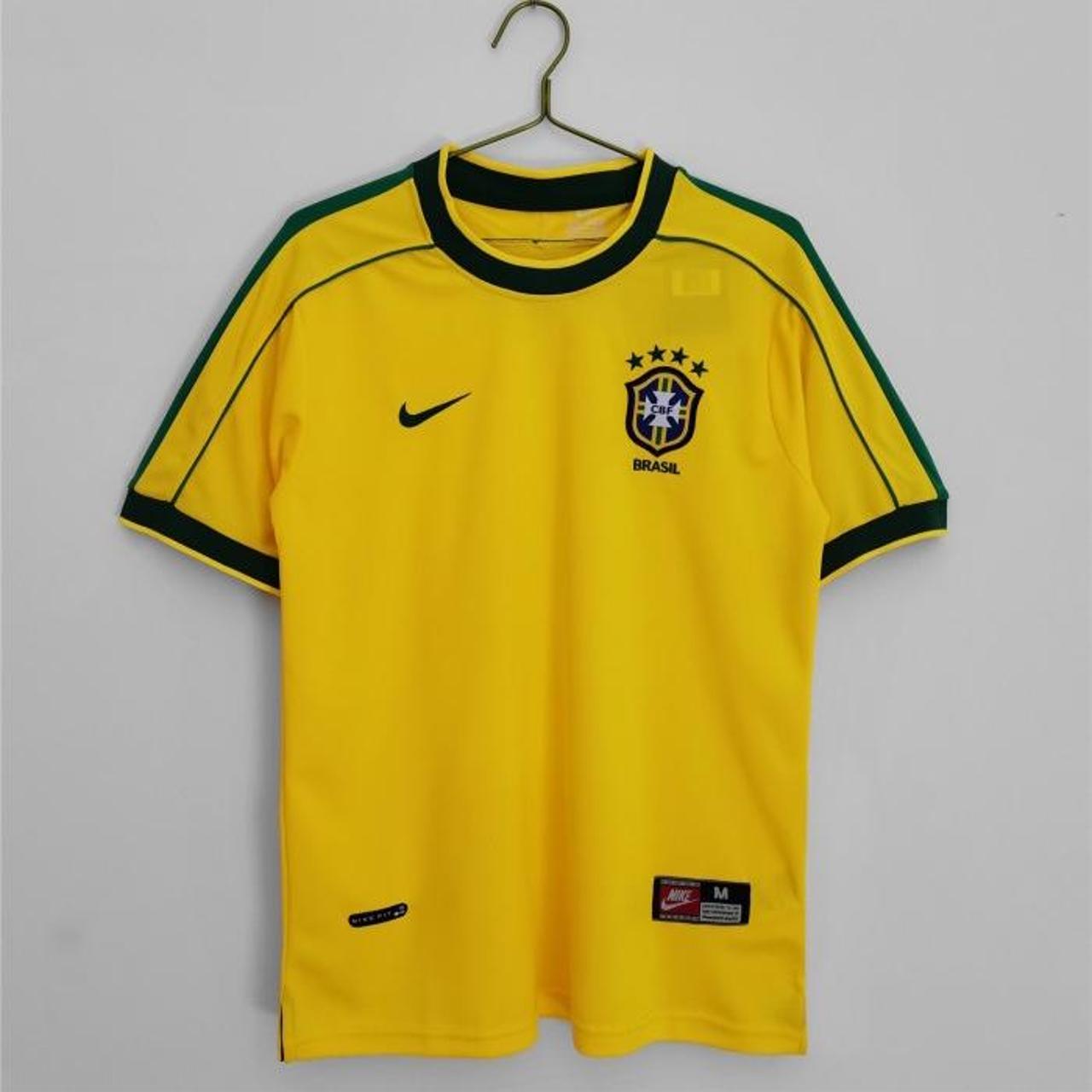 RETRO BRAZIL HOME KIT 1998 • Brand new kit •... - Depop
