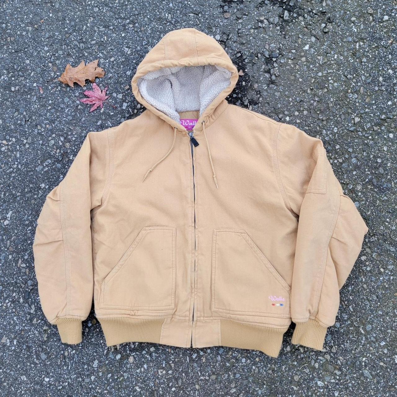 Vintage Walls Workwear Women’s Tan Duck Canvas Full... - Depop