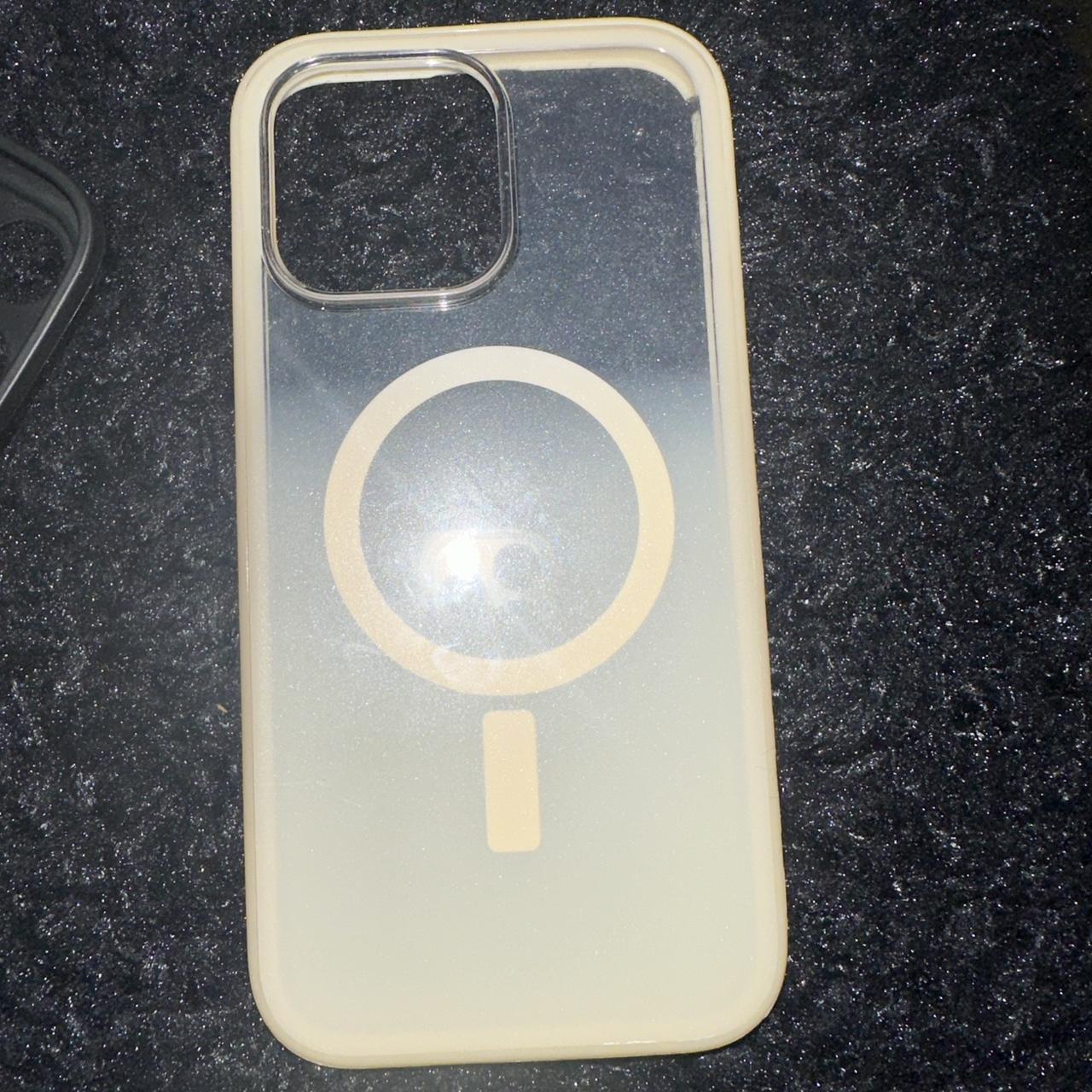 yellow clear otter box ombré 14 pro max case can... - Depop