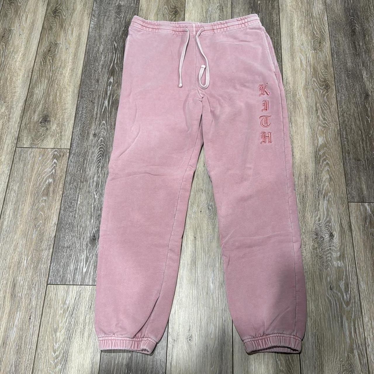 Pink Small Kith Jogger Sweatpants - Depop