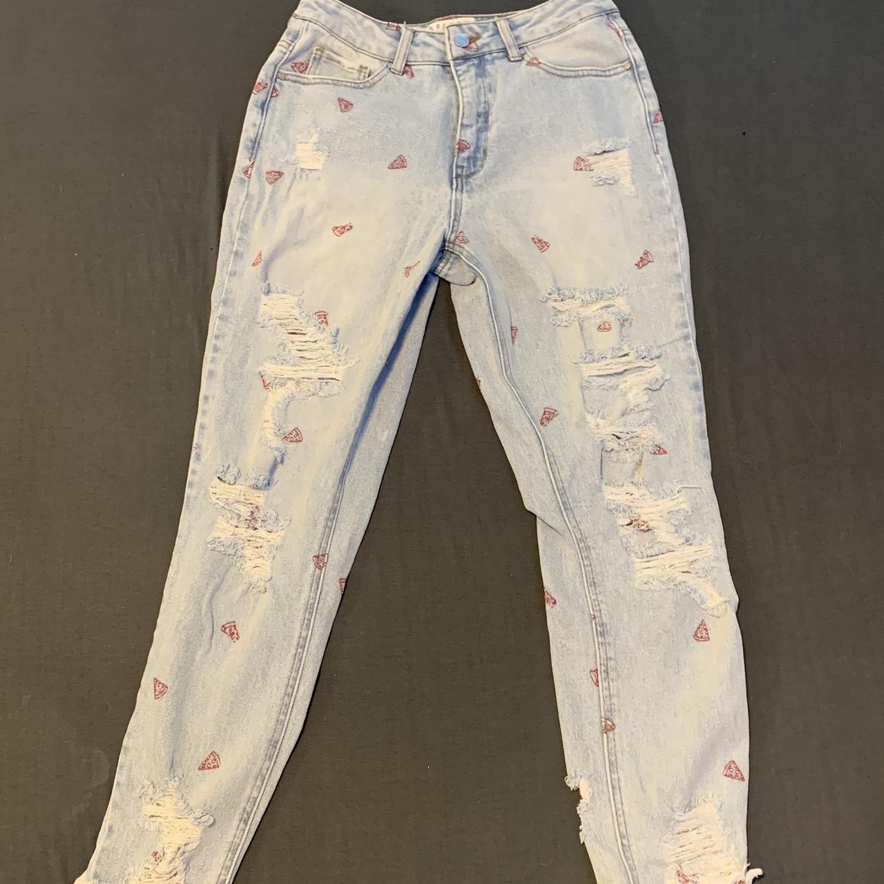 super fun baggy pizza pants all clothes are washed... - Depop