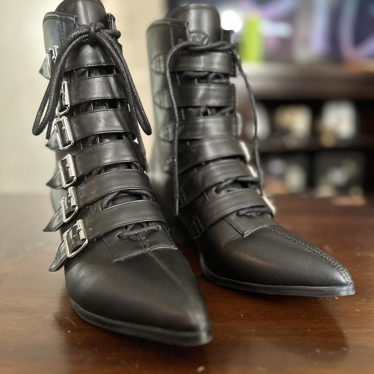 Strangecvlt black Coven boots size 7. Great... - Depop