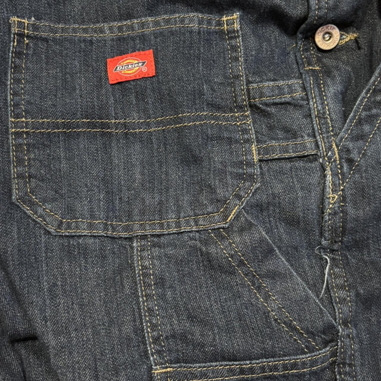 Dark Blue Vintage Dickies Overalls No... - Depop