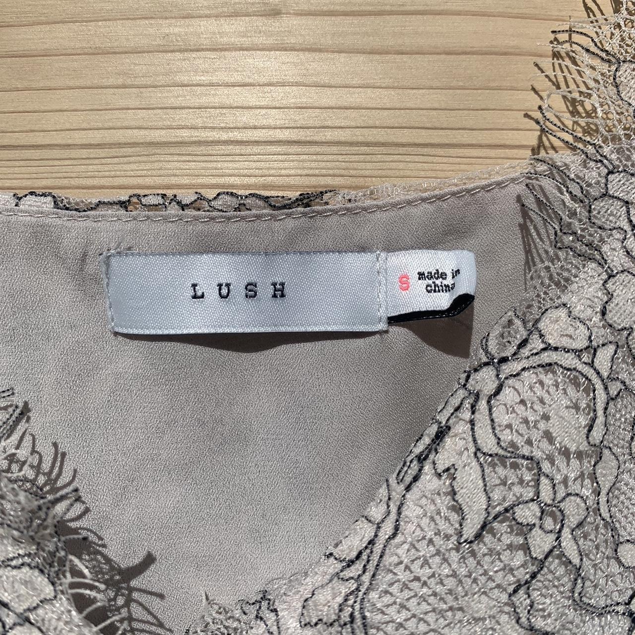 LUSH cute top with bodysuit part super cute to go... - Depop