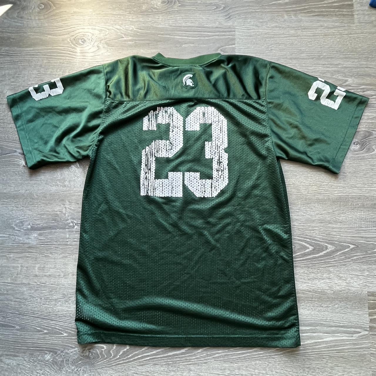 Vintage Nike Michigan State Football Jersey Green... - Depop