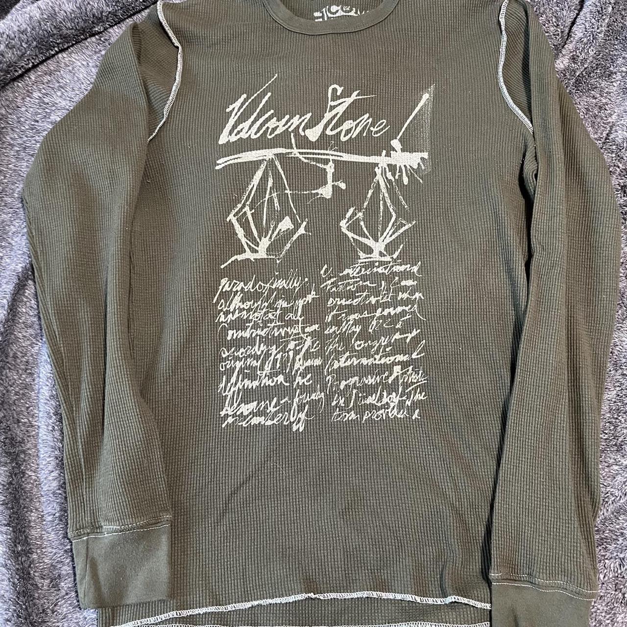 Awesome vintage dark green long sleeve Volcom... - Depop