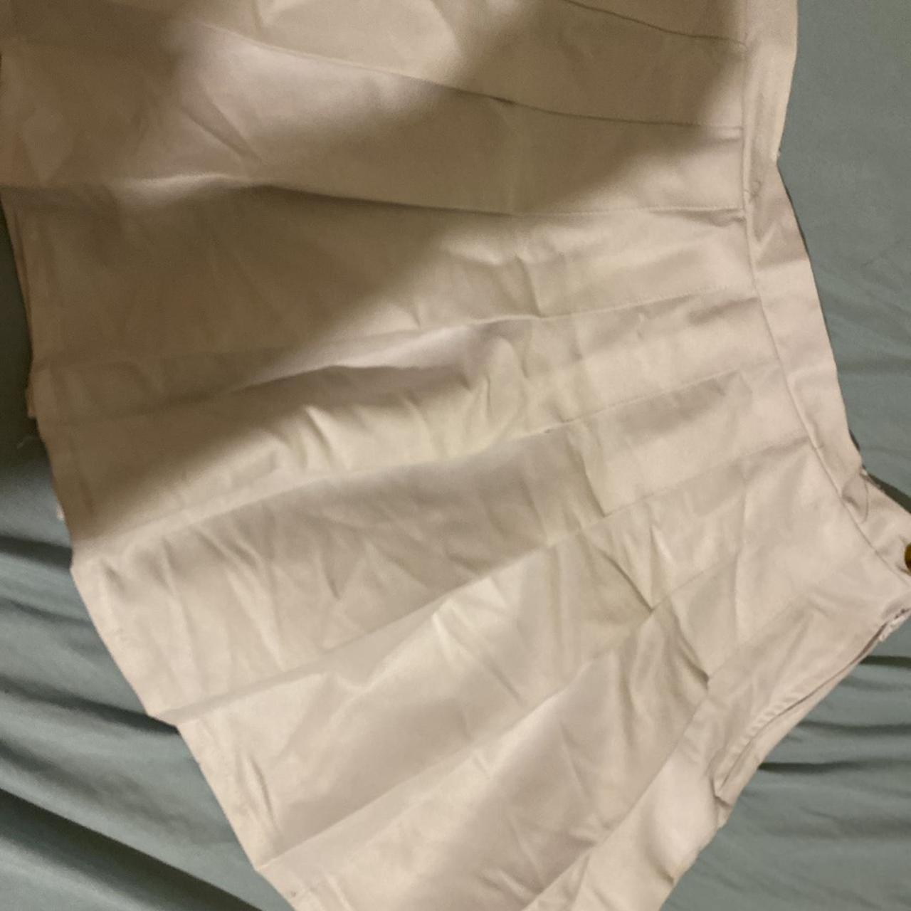 discontinued white pleated wild fable midi skirt - Depop