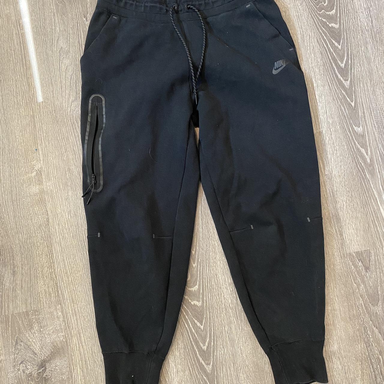 Nike tech black sweats perfect oversized fit, just... - Depop