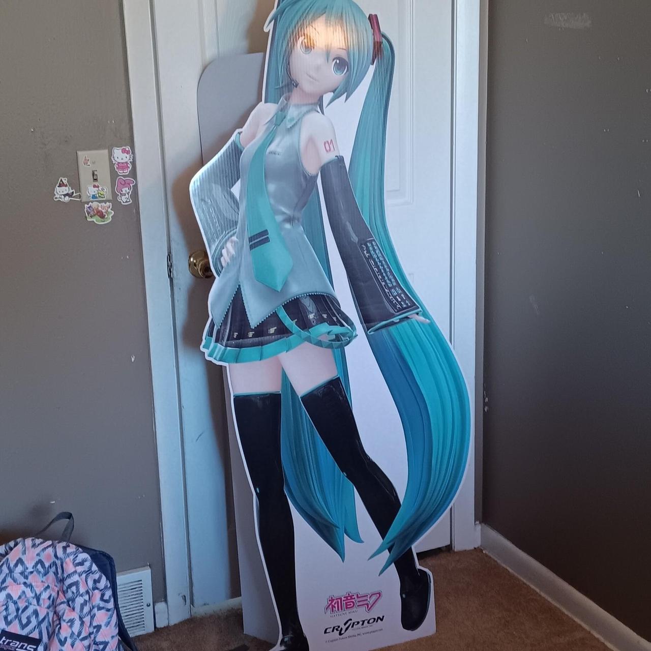 huge 5 foot hatsune miku standee this is a giant... - Depop