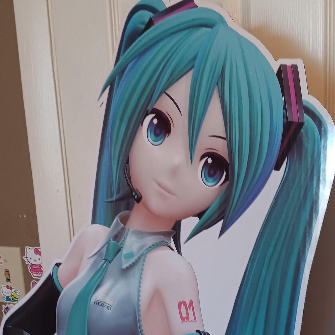 huge 5 foot hatsune miku standee this is a giant... - Depop