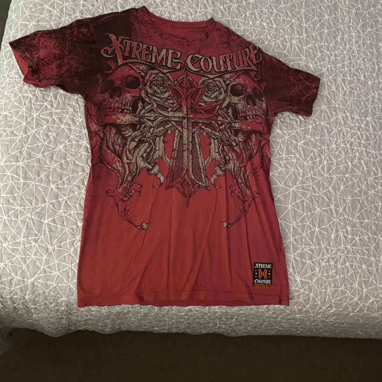 Affliction emo shirt very clean no rips or tears... - Depop