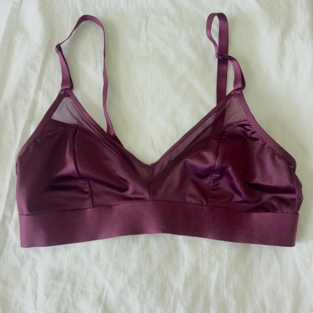 maroon auden bralette !! never worn - Depop