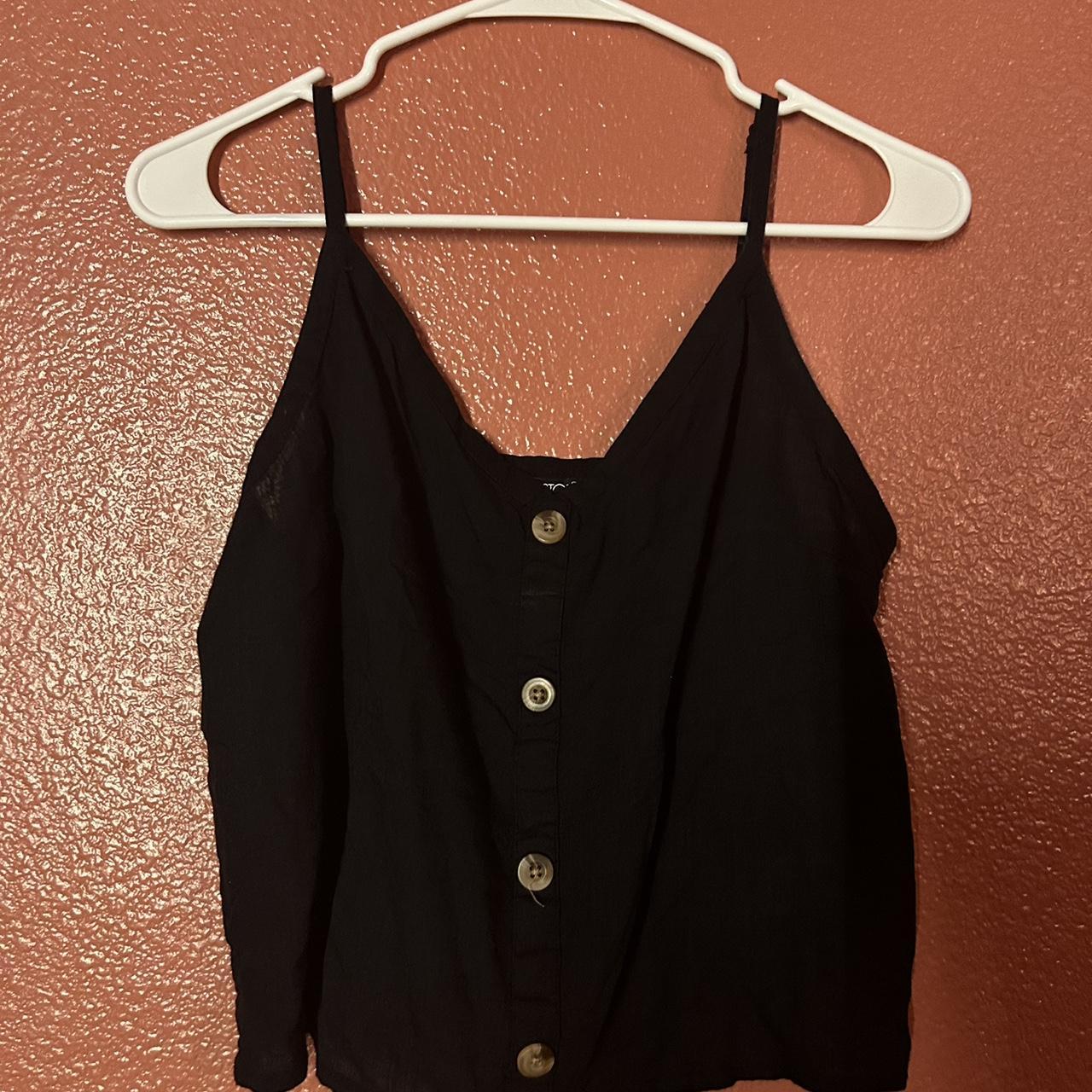 Black summer top from Non-Stop, size medium - Depop