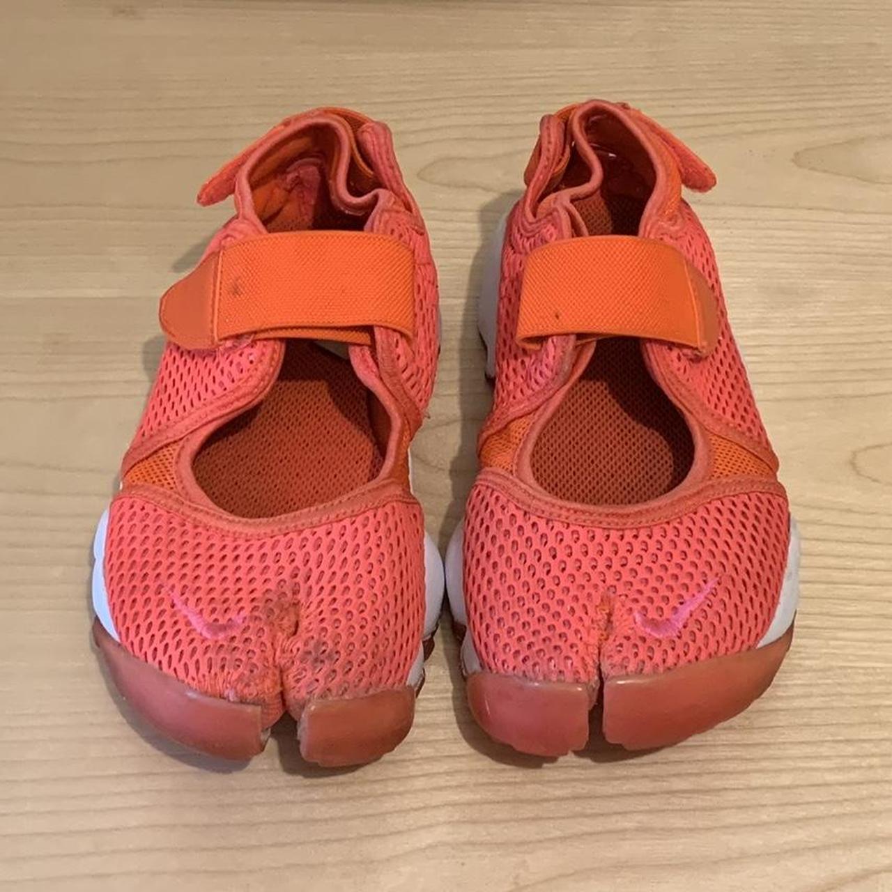Women’s Orange Nike Air Rifts Size 7 Minor scuffs... - Depop