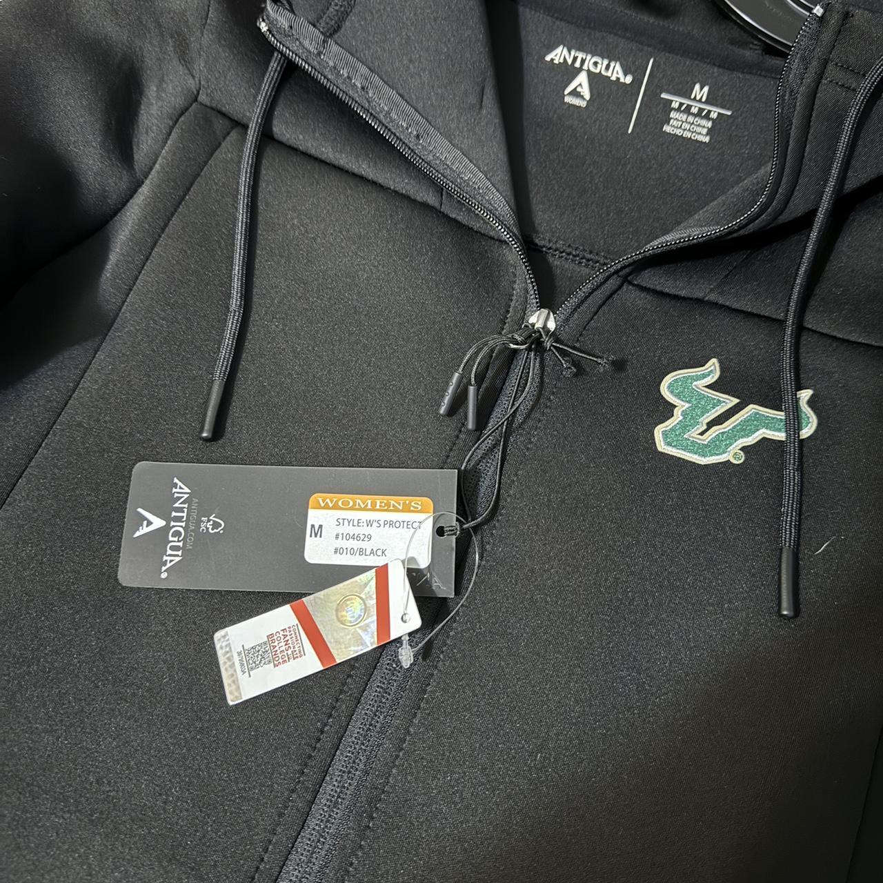 Medium USF black zip up athletic hoodie. Never been... - Depop