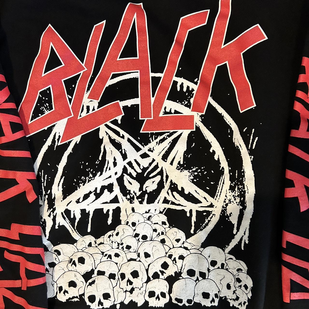 Black Scale Slayer Rip black Crewneck. Has been worn. - Depop