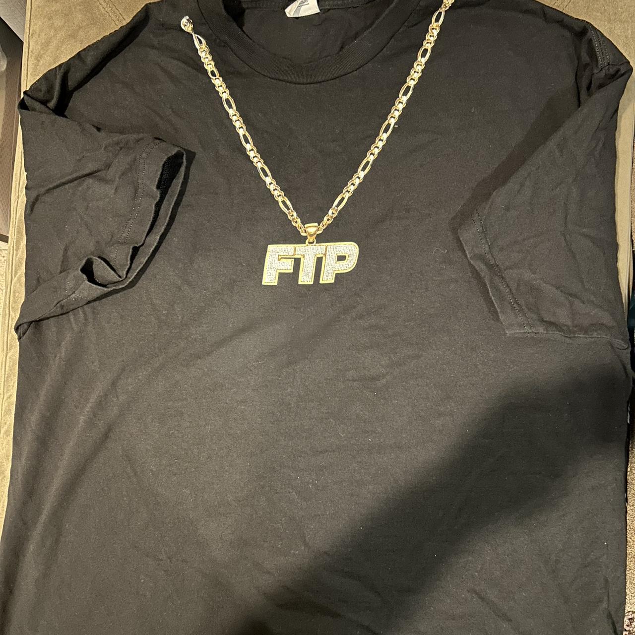 FTP Gold Chain tee. Black Size XXL - Depop