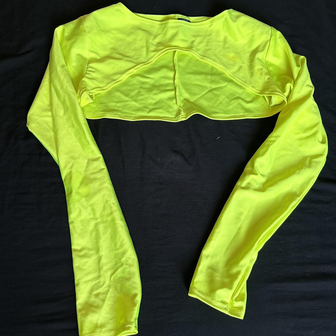 Bright yellow Rave sleeves from freedom Rave Wear - Depop