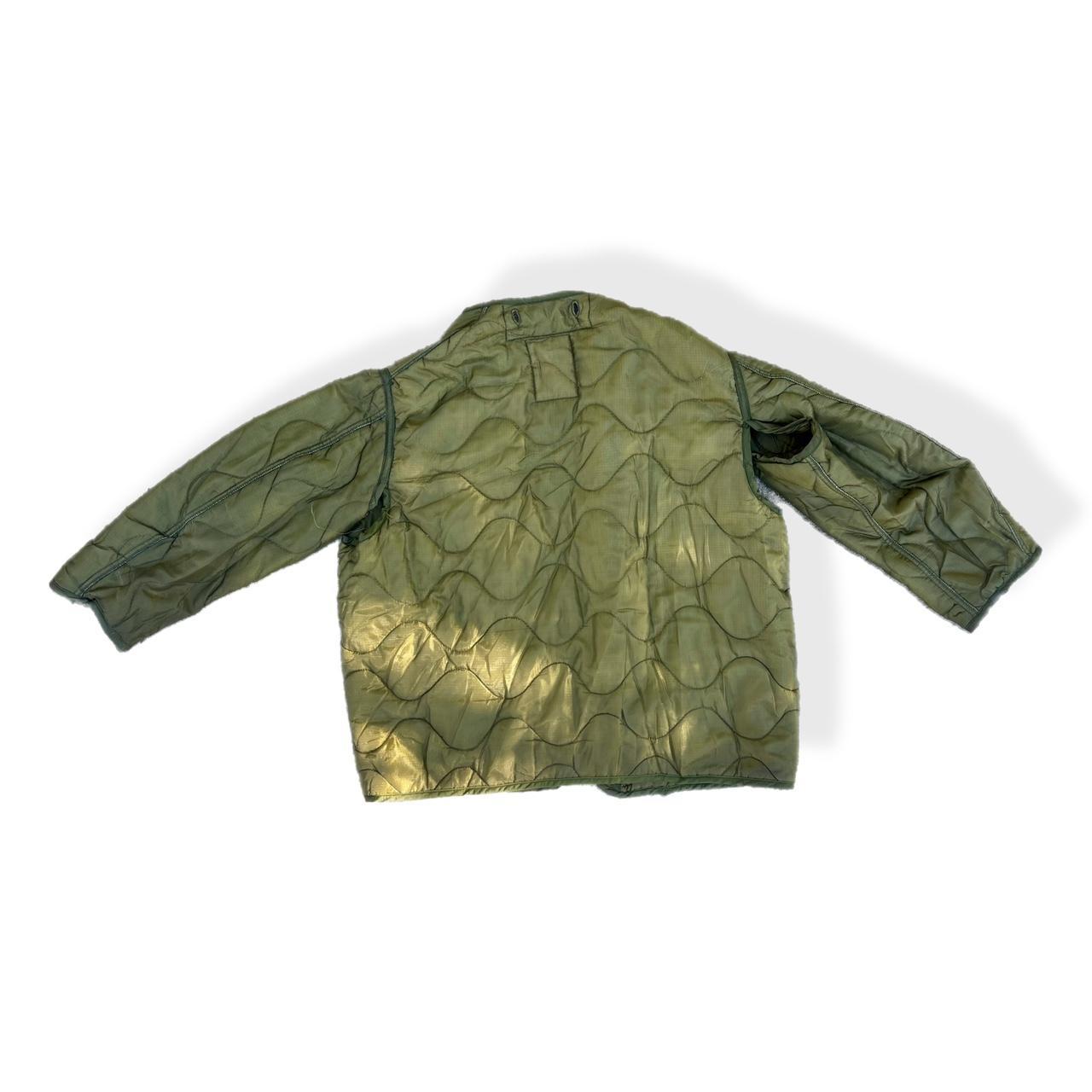 Vintage army jacket liner from 1975. In amazing... - Depop
