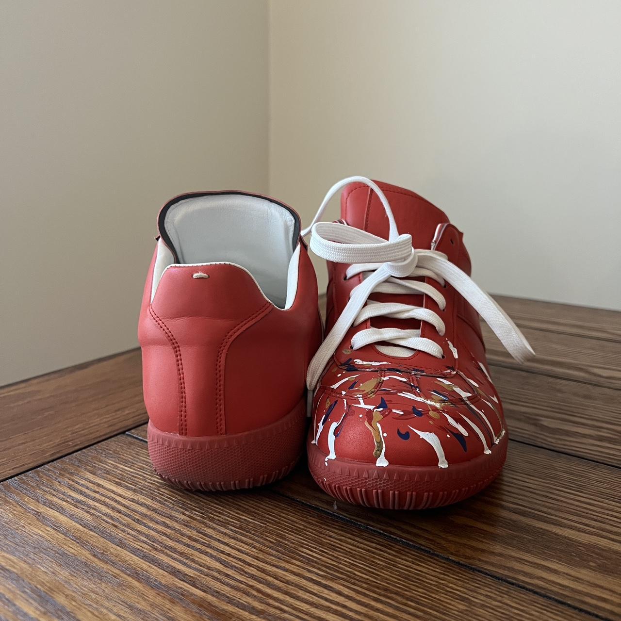 Red Maison Margiela Gats • Will ship the next... - Depop