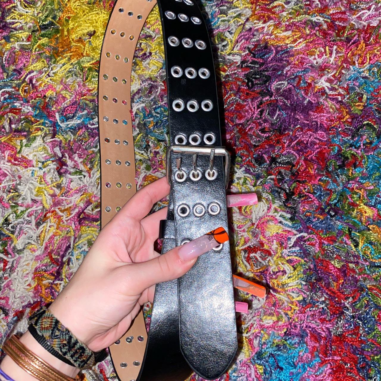 normal alt studded belt - Depop